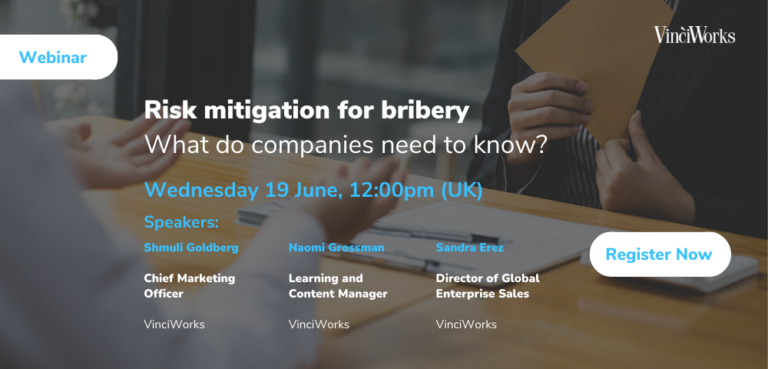 Upcoming webinar: Risk mitigation for bribery - What do companies need ...