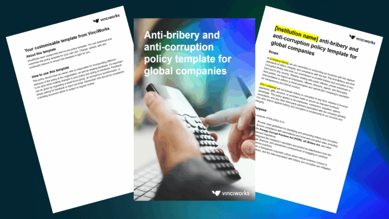Anti-bribery and anti-corruption policy template for global companies ...