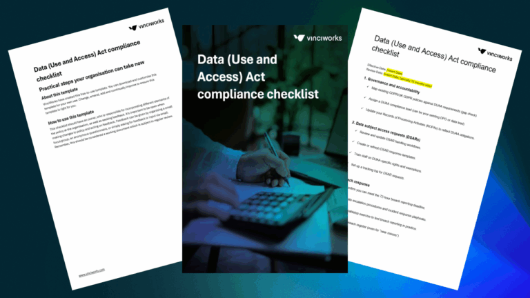 Data (Use and Access) Act compliance checklist - VinciWorks